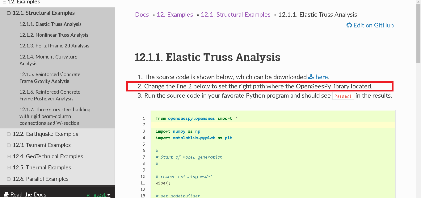 Job Status Failed · Issue 74 · Zhuminjie Openseespydoc · Github