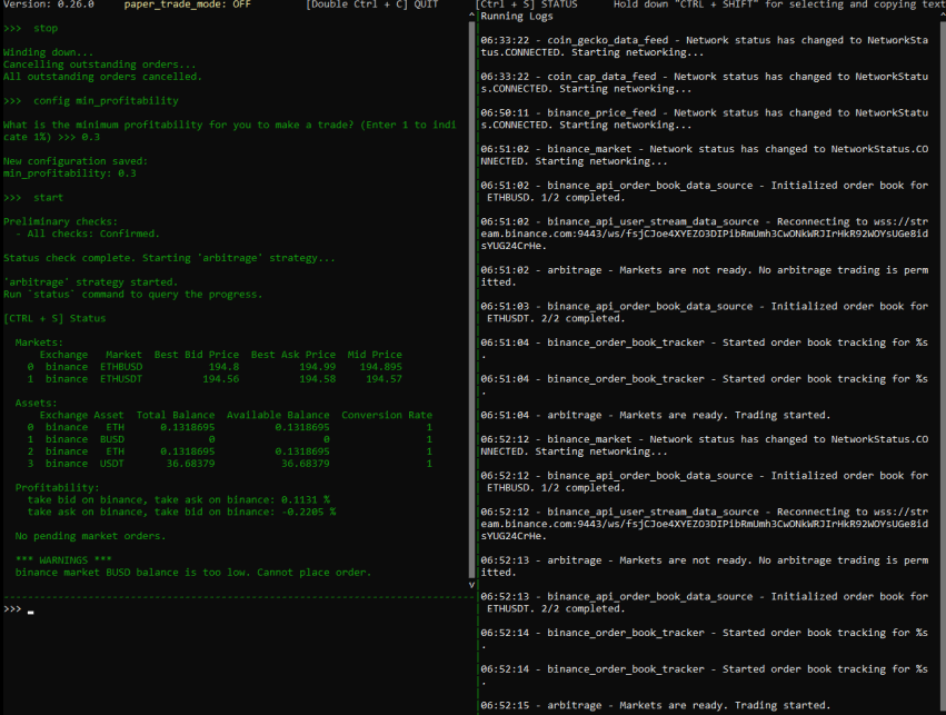 [BUG][ ] arbitrage Windows · Issue #1670 · hummingbot/hummingbot · GitHub