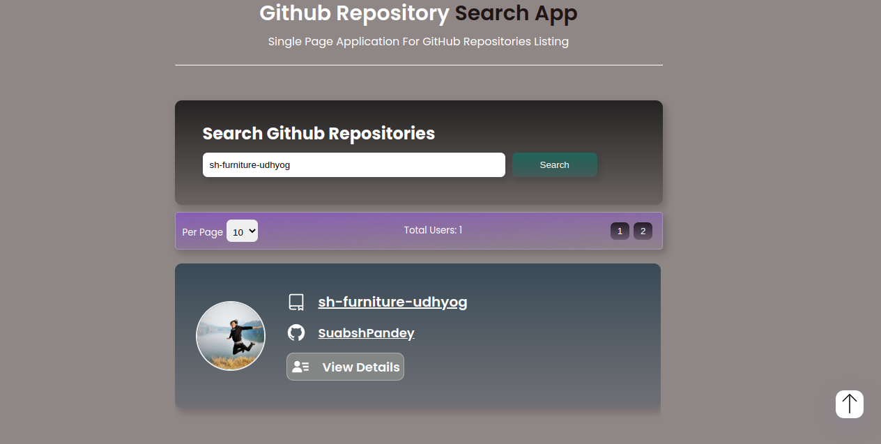 GitHub - SuabshPandey/github-user: Github User Api