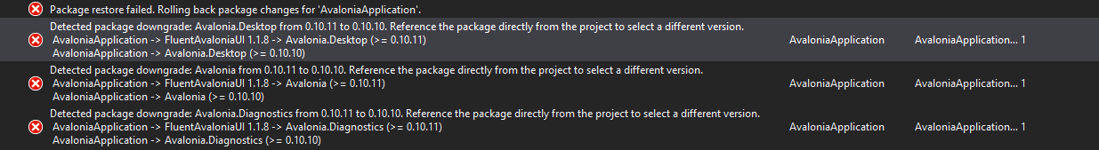 Can't download FluentAvalonia · Issue #78 · amwx/FluentAvalonia · GitHub