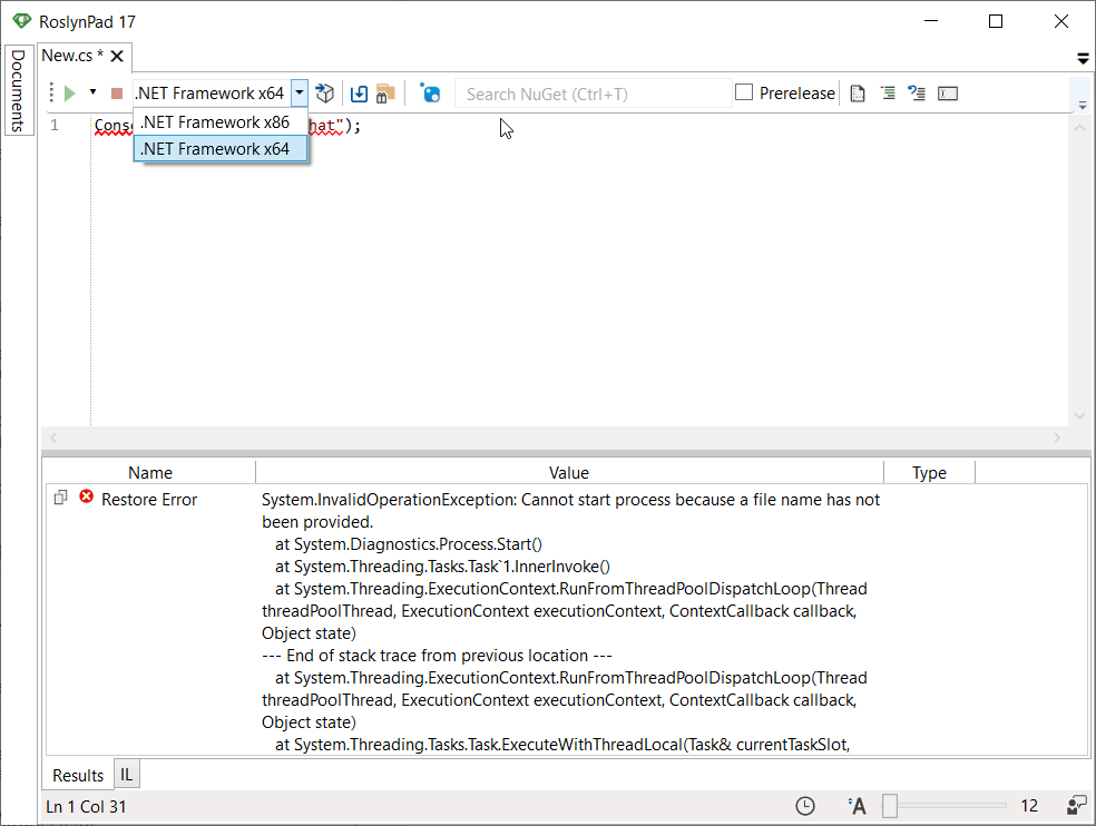 Improve error when .NET SDK isn't installed · Issue #459 · roslynpad ...