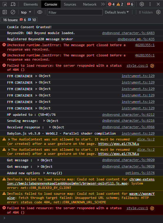 Unable to roll from DNDBeyond to Roll20 · Issue #1071 · kakaroto/Beyond20 · GitHub