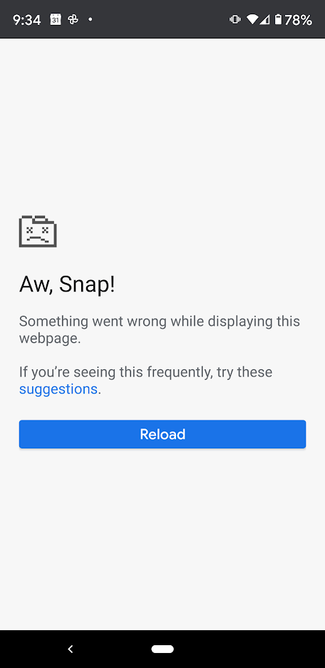 WebXR mode in React causing page error in Android Chrome · Issue #1694 · google/model-viewer ...