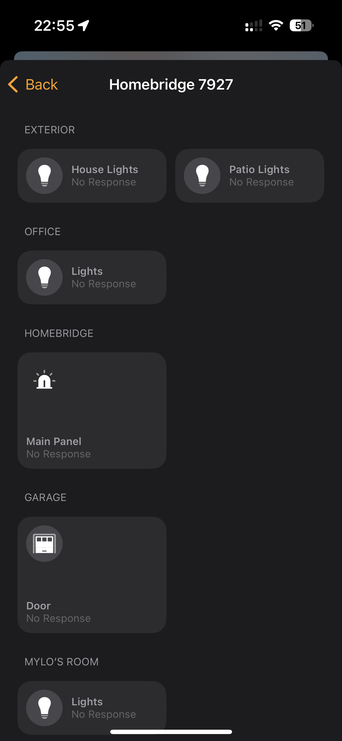 Devices reporting as No Response in Homekit · Issue #3335 · homebridge/homebridge · GitHub