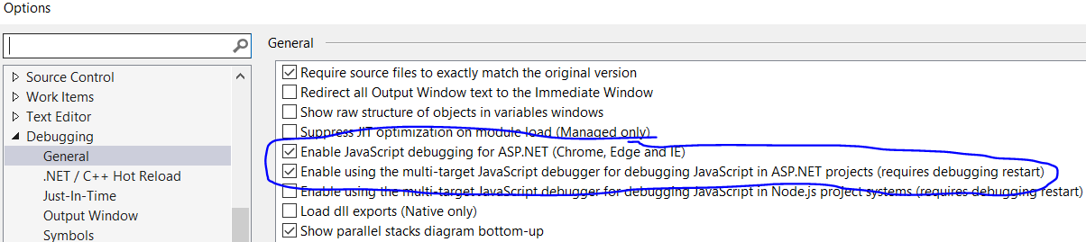 Breakpoints In Javascript Files Inside Razor Class Libraries Not Working In Vs2022 Net 6