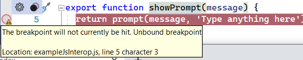 Breakpoints In Javascript Files Inside Razor Class Libraries Not Working In Vs2022 Net 6