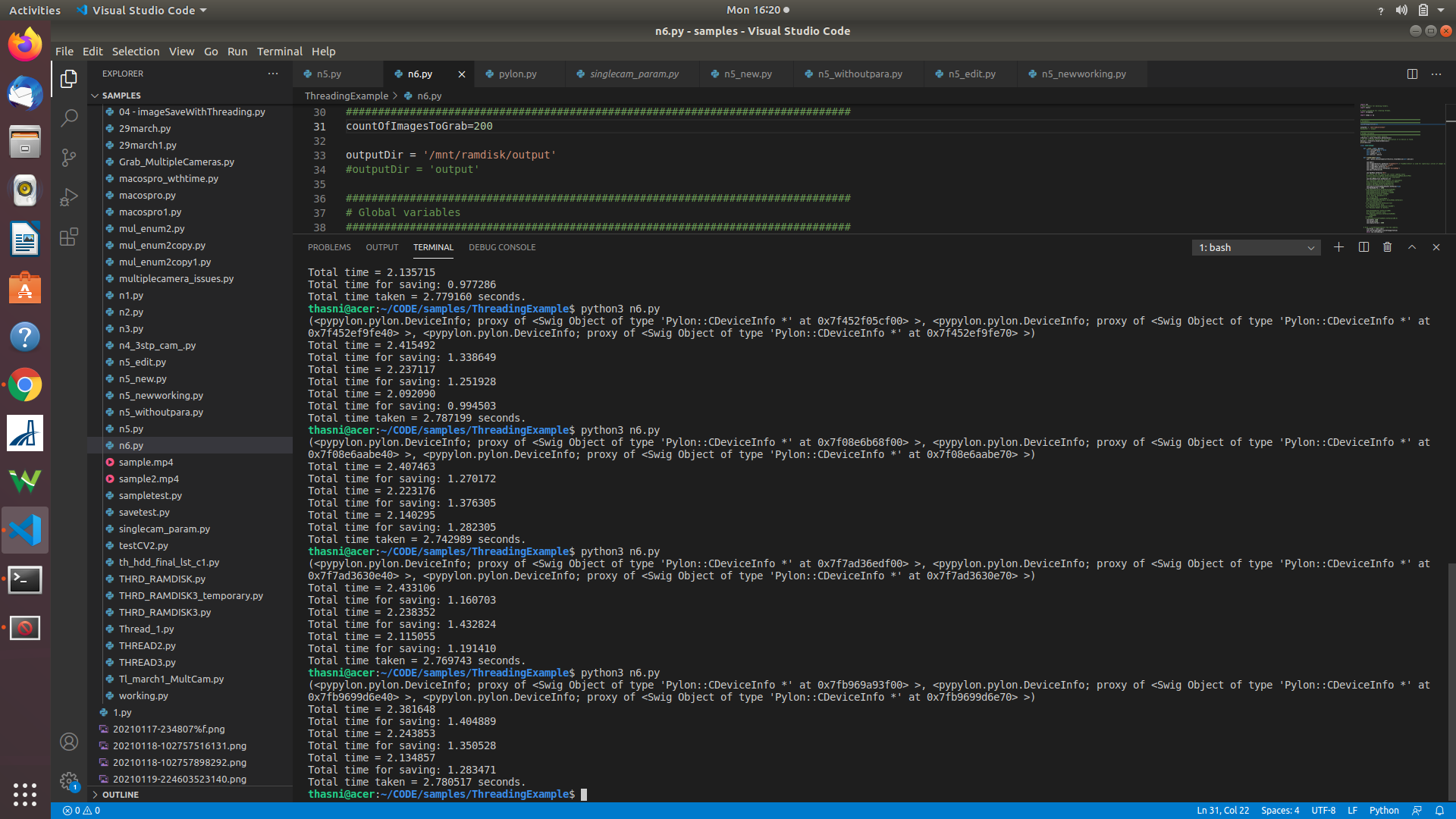 GRAB AND SAVE IMAGES USIUNG MULTIPLE CAMERAS AT SAME TIME · Issue #372 · basler/pypylon · GitHub