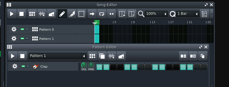 Canot have two independant patterns in Song Editor · Issue #6352 · LMMS ...