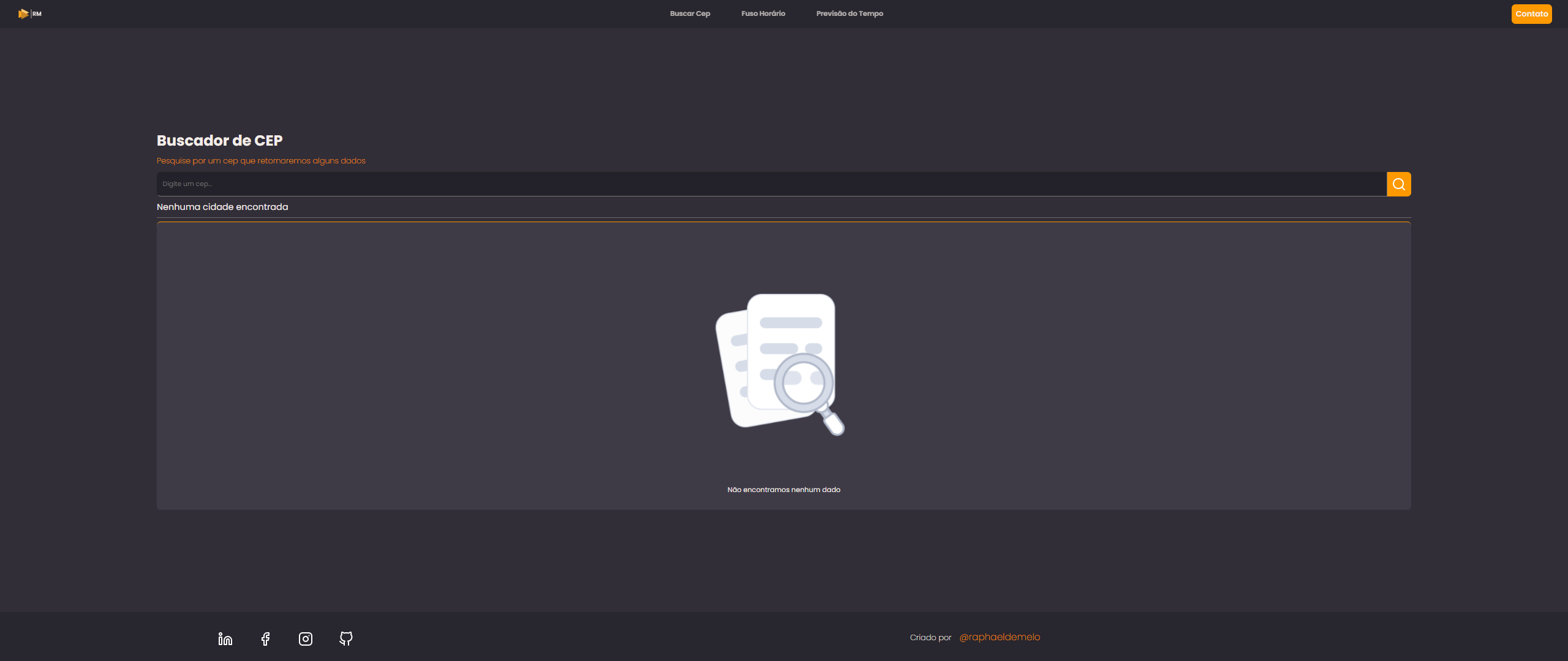 GitHub - raphaeldemelo/projetolocalclimatempo: Projeto pessoal realizado em ReactJS onde ...