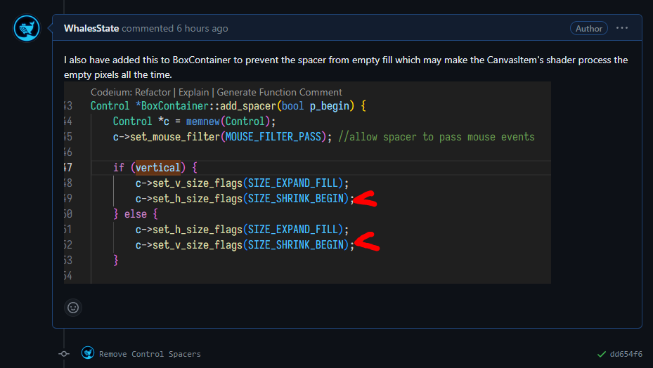 Remove Control Spacers from editor and dialogs · Issue #80577 · godotengine/godot · GitHub