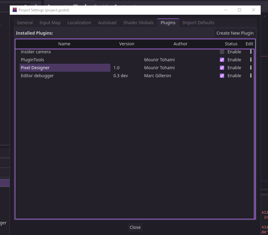 Plugins tab inside Project settings draws an extra rect when a plugin is selected · Issue #80675 ...