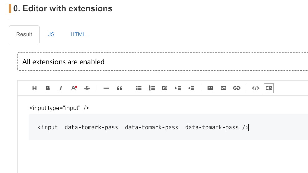 Everytime i switch from editor to wsiwig 'data-tomark-pass' is added to code block · Issue #511 ...
