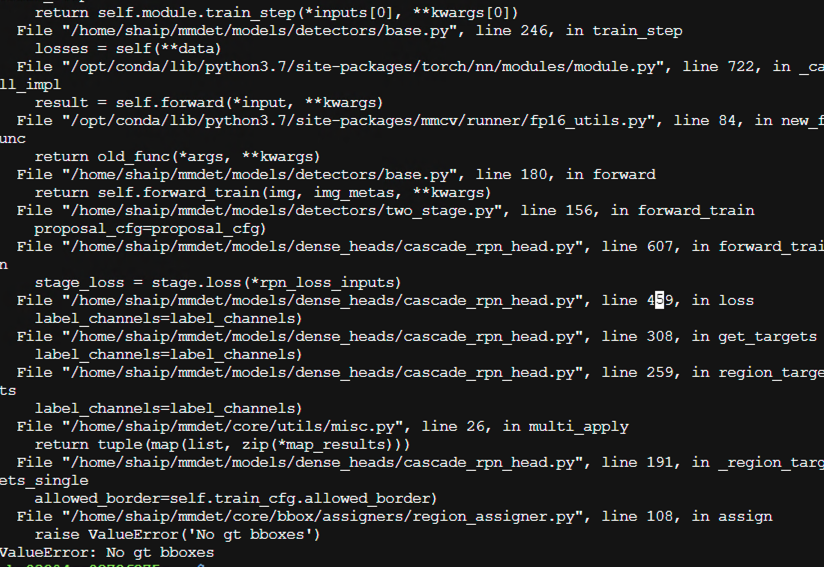 crpn_faster_rcnn gets "No gt bboxes" error · Issue #4517 · open-mmlab/mmdetection · GitHub
