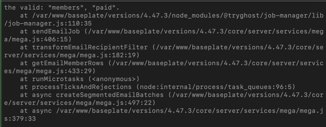 Cannot Send Emails · Issue 14854 · Tryghostghost · Github 