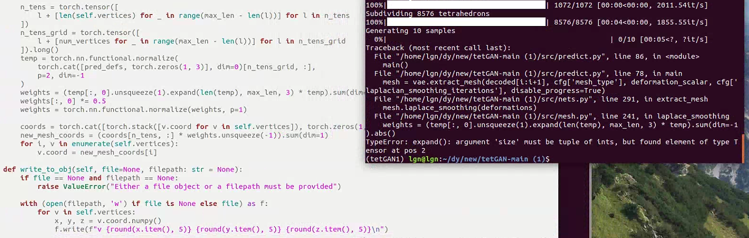 Predict code execution error · Issue #2 · threedle/tetGAN · GitHub