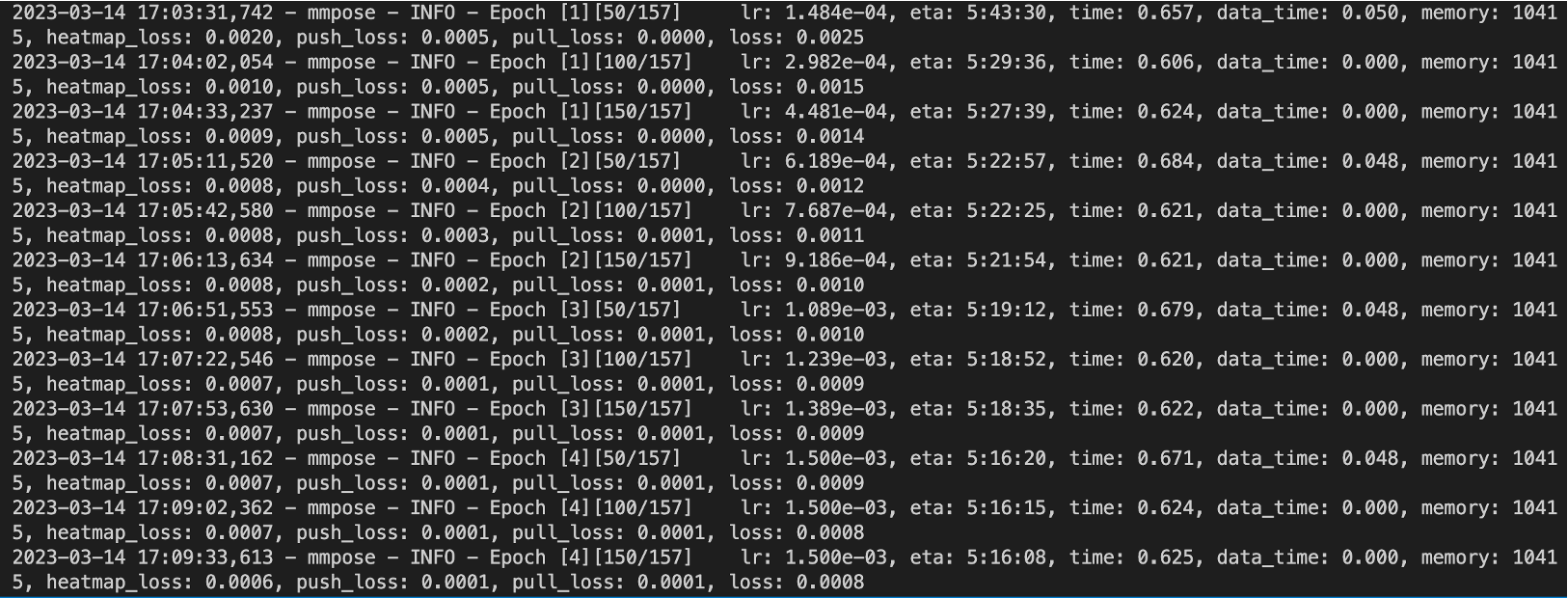associative_embedding/ hrnet_48_mydataset_512x512 loss is very low? · Issue #2059 · open-mmlab ...