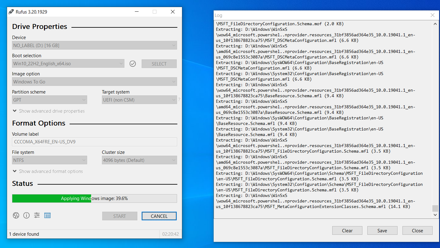 Rufus took too long to create a windows 10 Pro bootable · Issue #2079 · pbatard/rufus · GitHub