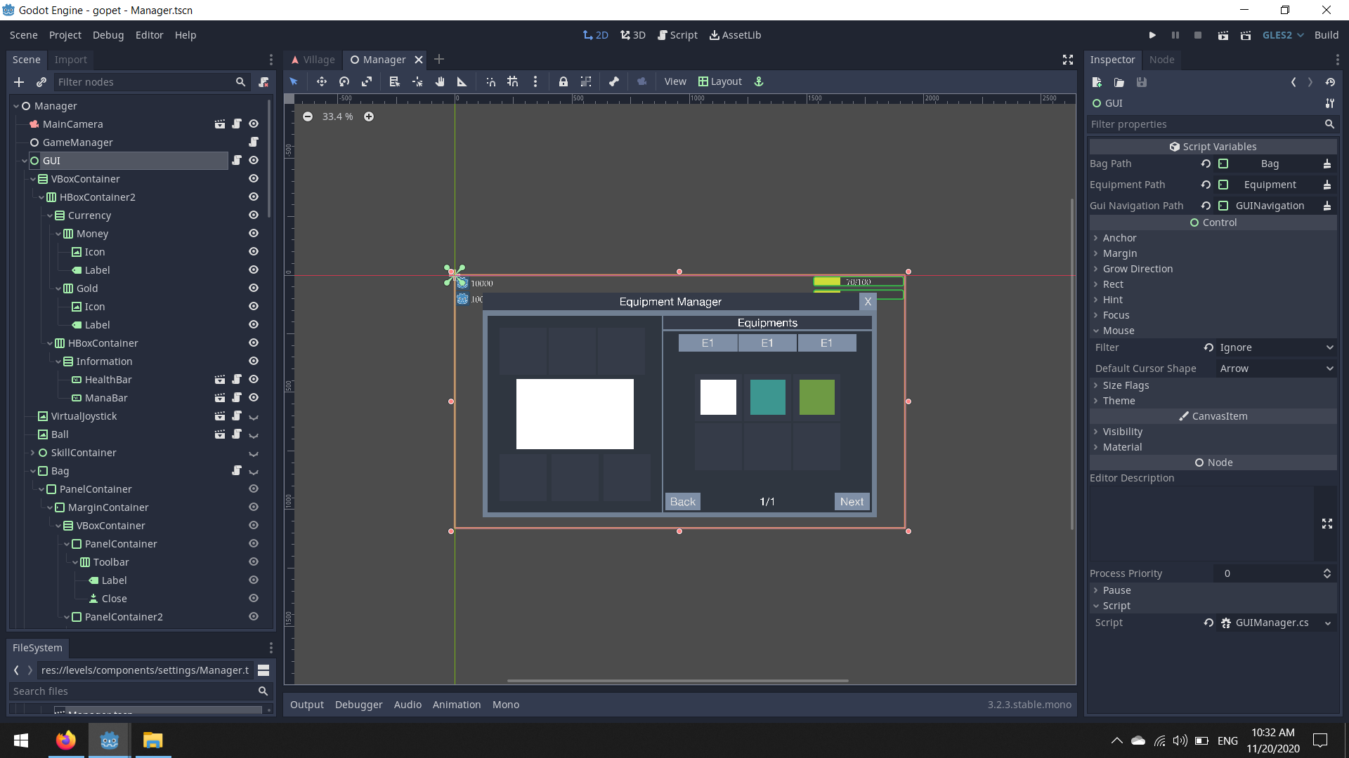 Active Control node receive _GuiInput and prevent _UnhandledInput get ...
