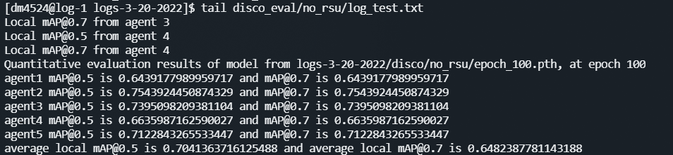 question for trainning result · Issue #25 · coperception/coperception · GitHub