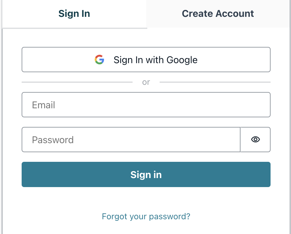 I want to show google login only on the sign in screen · Issue #2713 · aws-amplify/amplify-ui ...