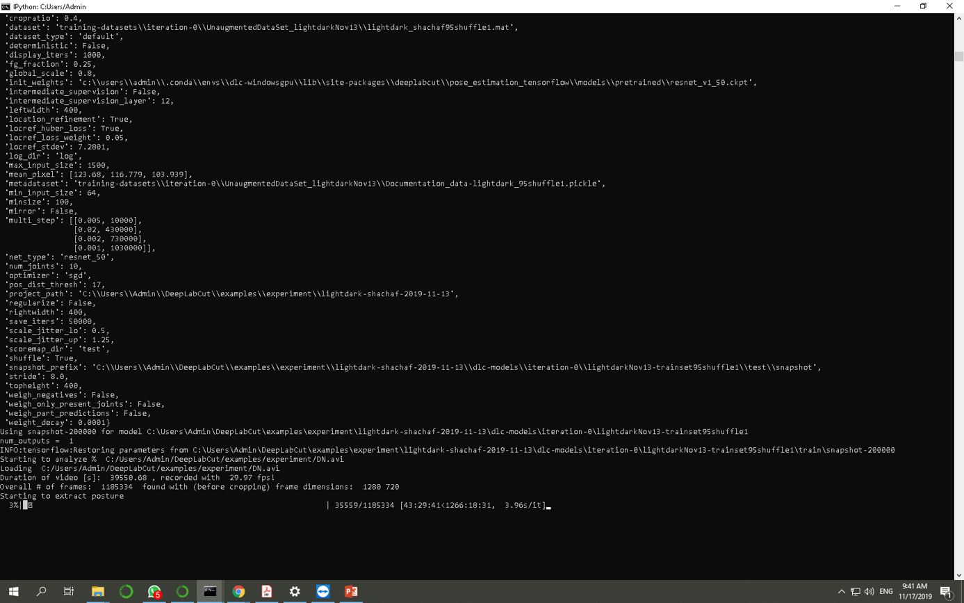 analyze video run slow · Issue #492 · DeepLabCut/DeepLabCut · GitHub