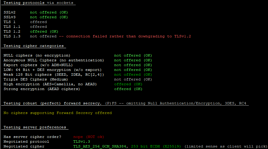 Bug in TLSv1.3 detection · Issue #1301 · drwetter/testssl.sh · GitHub