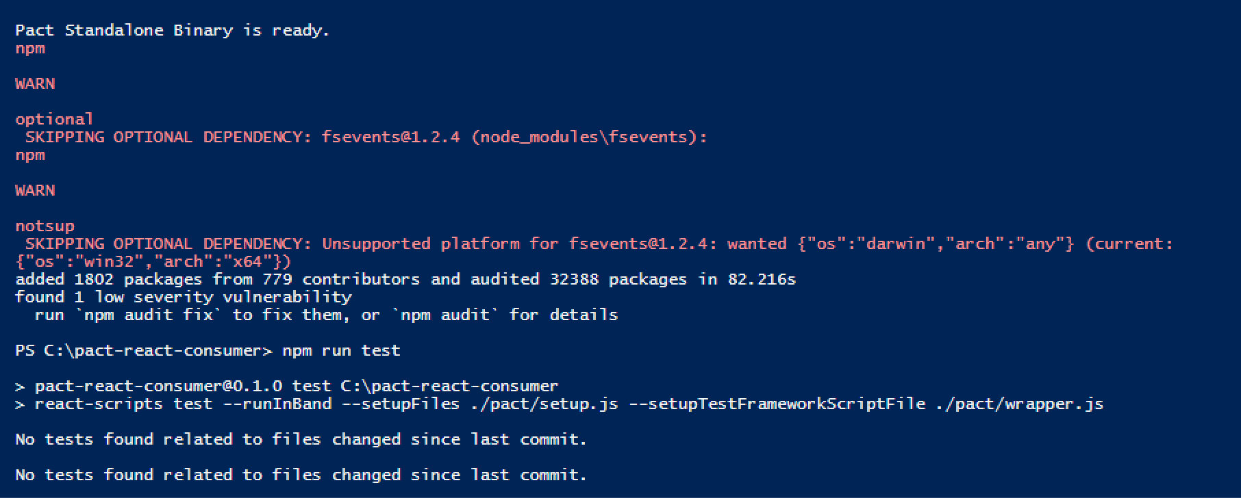 Windows Issue In Installing · Issue 234 · Pact Foundationpact Js · Github