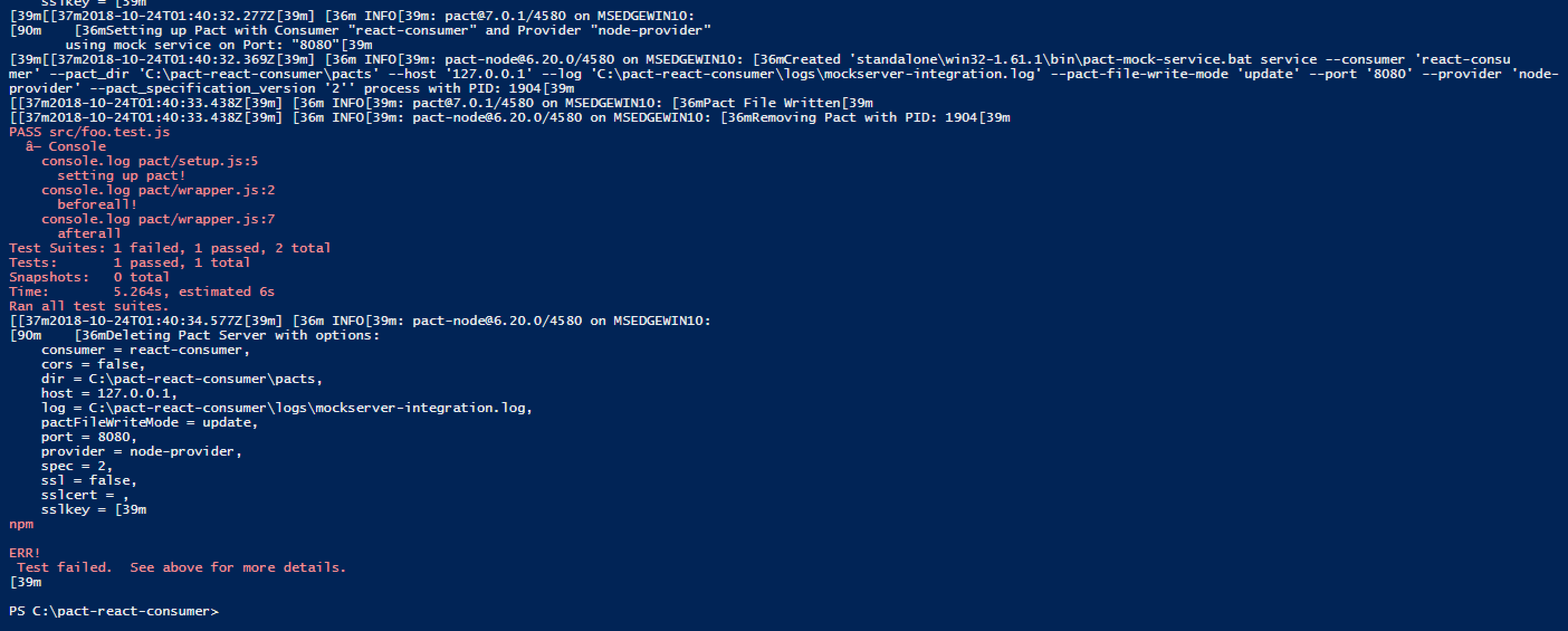Windows Issue In Installing · Issue 234 · Pact Foundationpact Js · Github