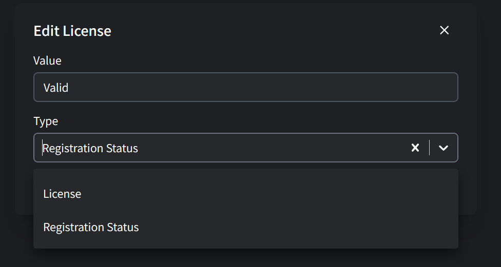 Separate vehicle and civilian license types · Issue #328 · SnailyCAD/snaily-cadv4 · GitHub