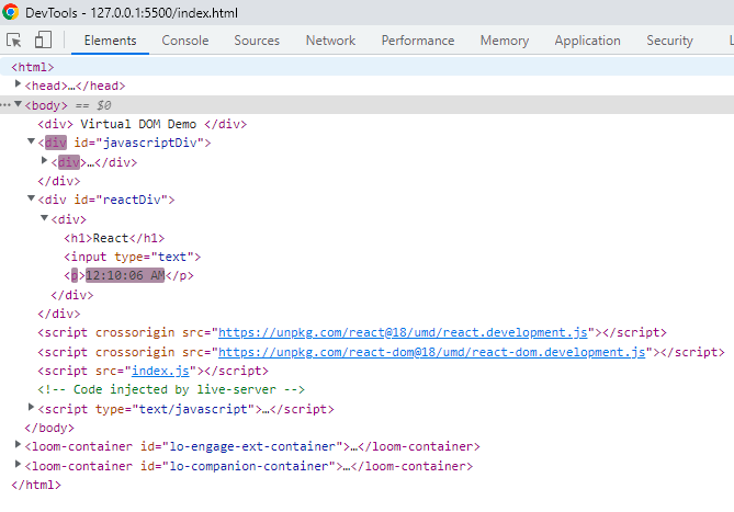 GitHub - tohammad/react-virtual-dom: Virtual DOM demo using React and React-DOM libraries