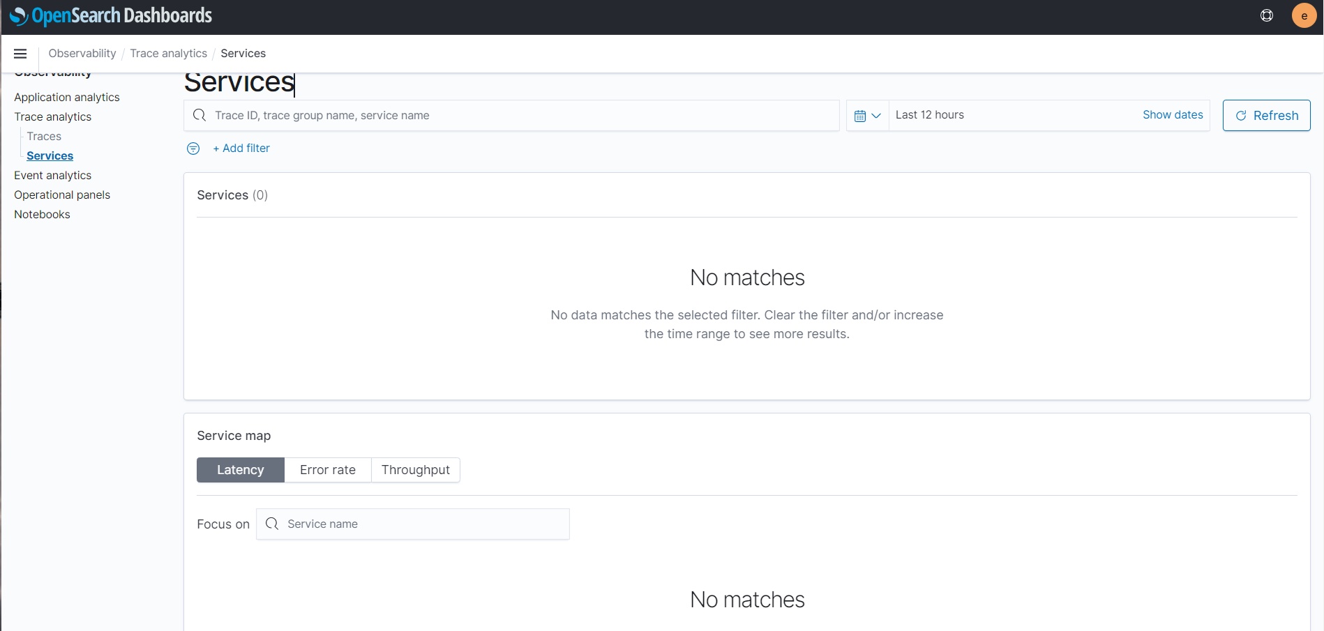 [BUG] Service map is empty, can not see services listing in Trace analytics · Issue #1927 ...