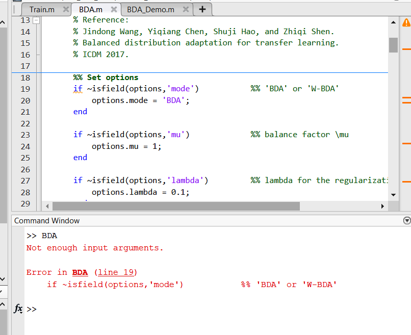 Error while running BDA and Demo_BDA code · Issue #277 · jindongwang/transferlearning · GitHub