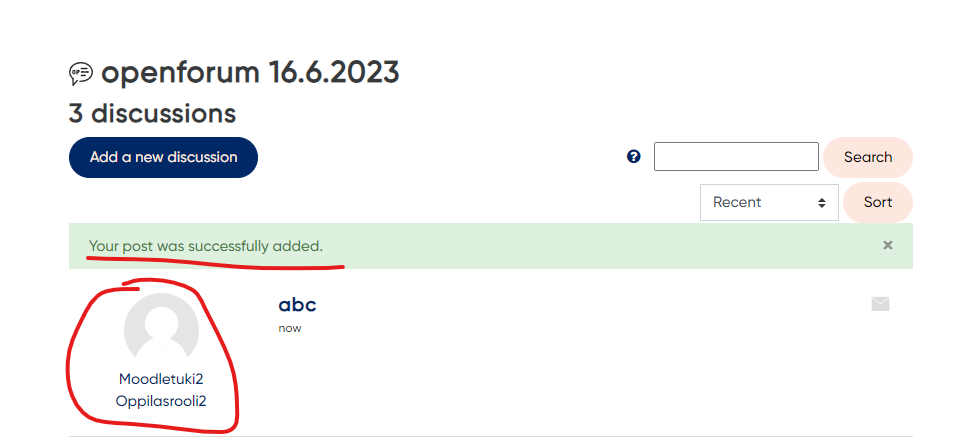 Enchanment: Users name shoudn't be visible when using anonymous posting · Issue #37 · open-lms ...
