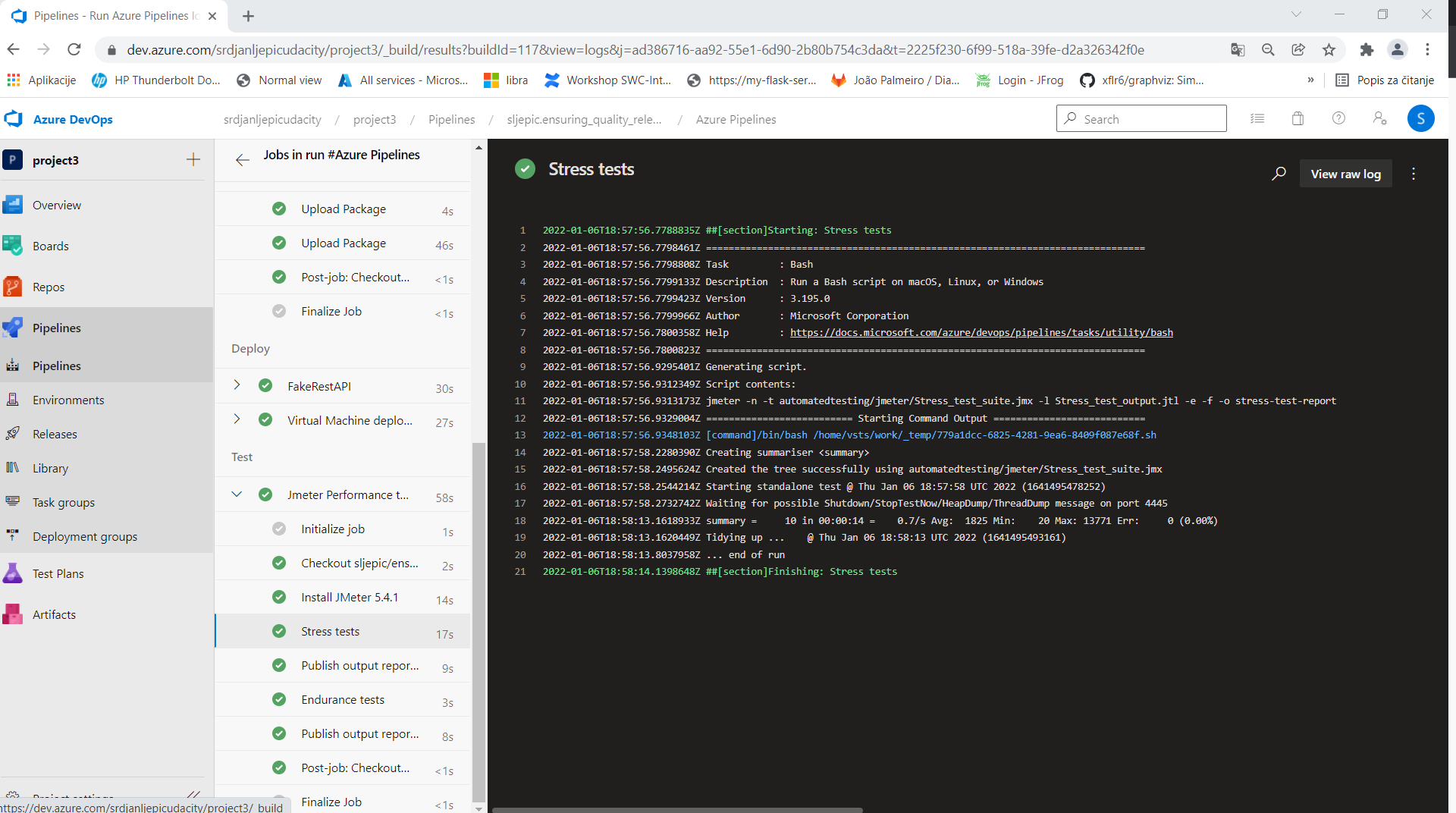 GitHub - sljepic/ensuring_quality_releases_project