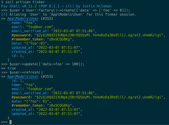 Updating a JSON column of a single model doesn't work · Issue #41375 ...