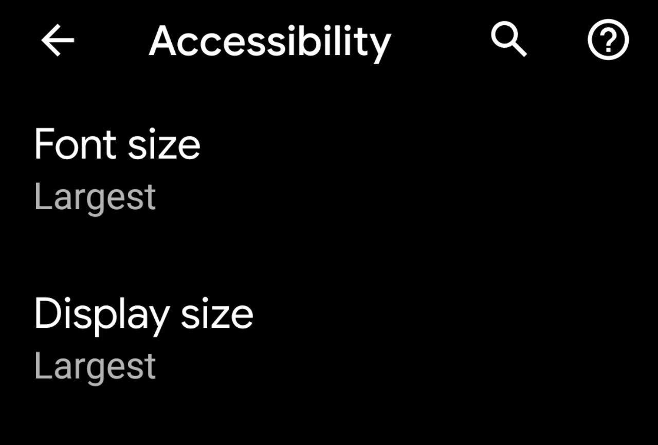 Accessibility: font size and display size · Issue #9616 · signalapp/Signal-Android · GitHub