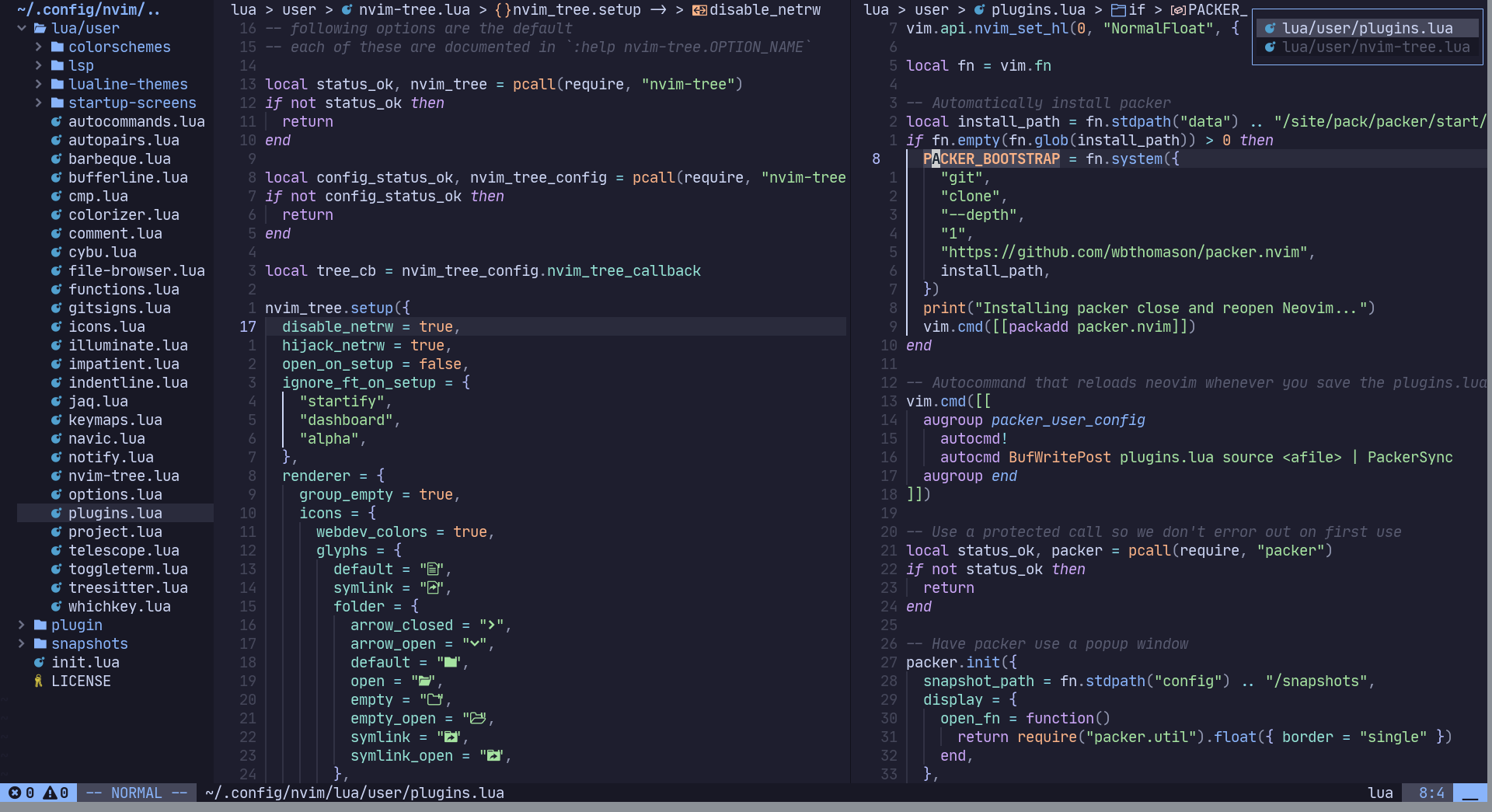 GitHub - Rishabh672003/Neovim: my neovim config