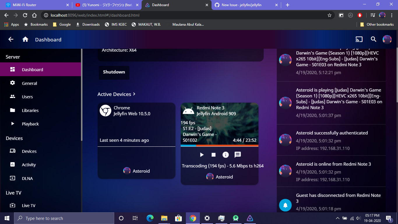 Throttle Transcode Doesnt Work · Issue 2919 · Jellyfinjellyfin · Github