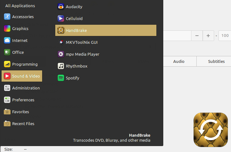 Handbrake application icon all wrong after Flatpak installation · HandBrake HandBrake ...