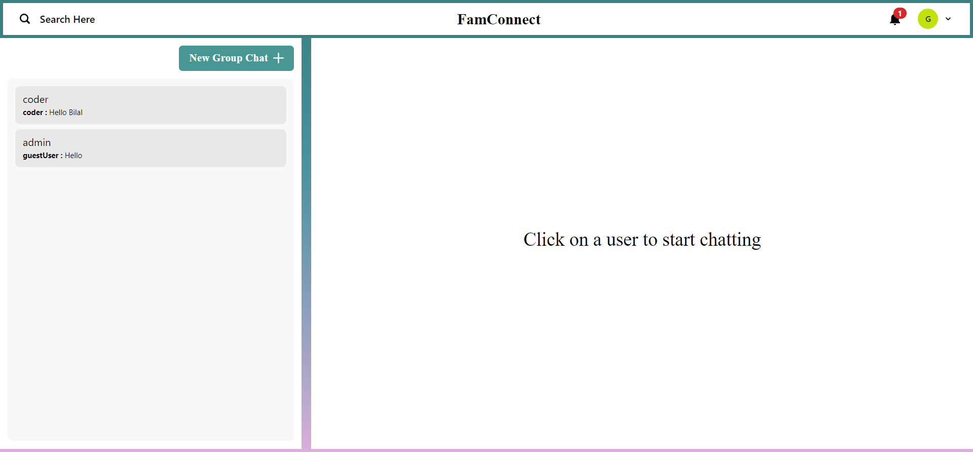 GitHub - BilalMohmand58/mern-chat-app: FamConnect | MERN Chat Application
