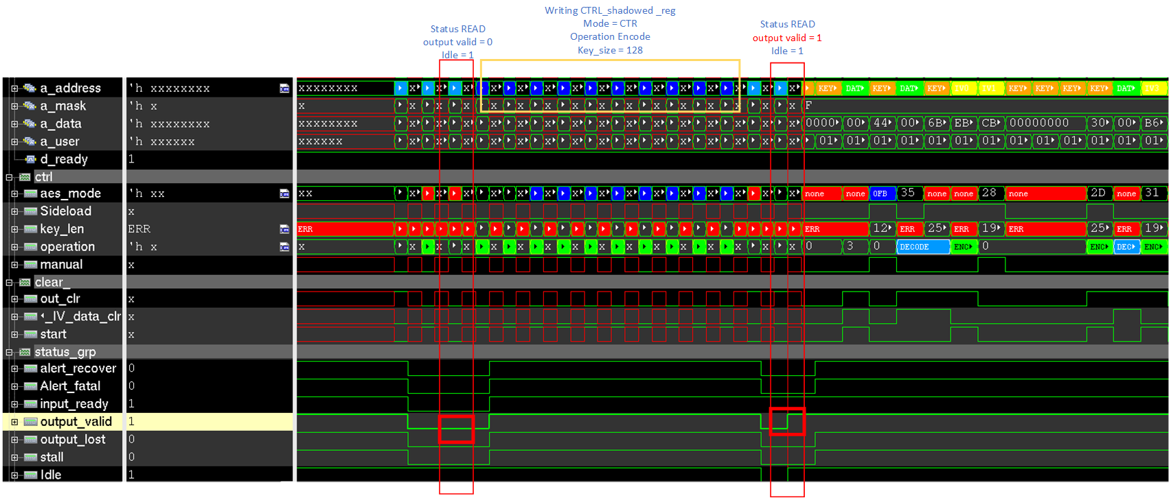 AES produces output to AES_NONE! · Issue #11650 · lowRISC/opentitan · GitHub