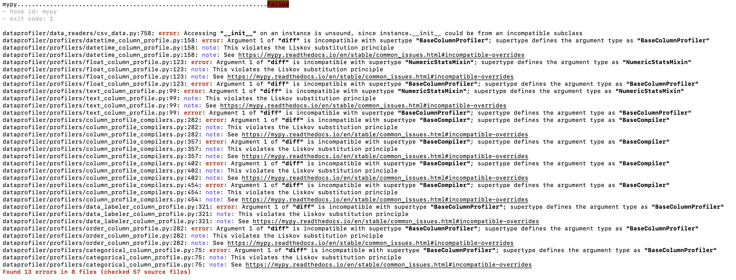 MyPy Configuration Issue LSP in profilers · Issue #747 · capitalone/DataProfiler · GitHub