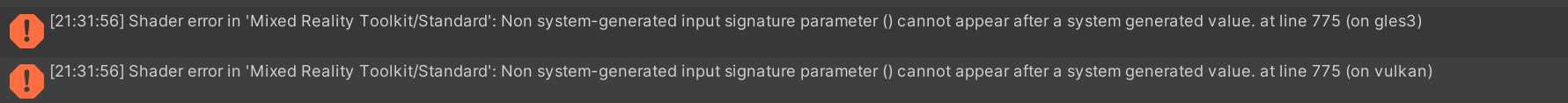 Standard Shader error on Android · Issue #10532 · microsoft/MixedRealityToolkit-Unity · GitHub
