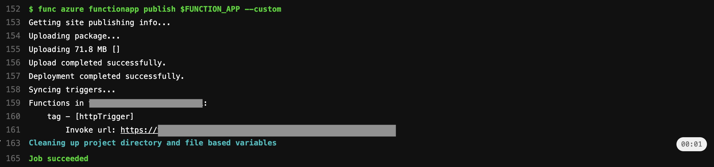 Azure Functions Core Tools v4 requires AzureWebJobsStorage for "publish ...