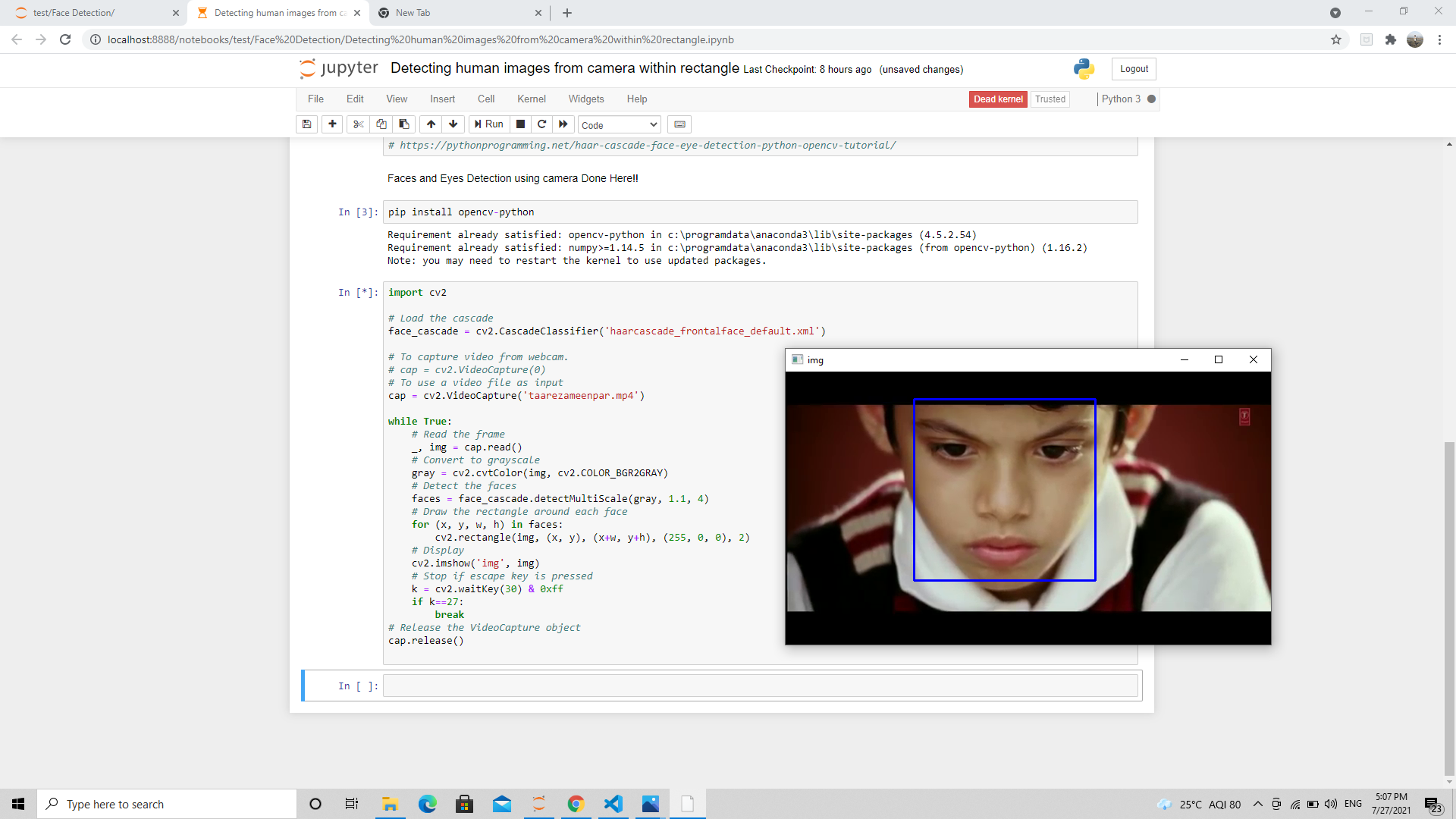 GitHub - maheshdbabar9340/Face_Detection: Face_Detection using Open CV, Haar Cascade Classifier ...