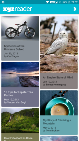 GitHub - amy6/xyz-reader: Article Reader app