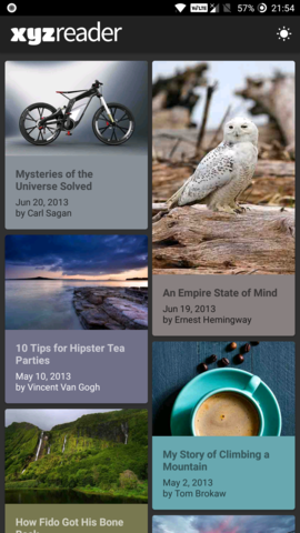GitHub - amy6/xyz-reader: Article Reader app
