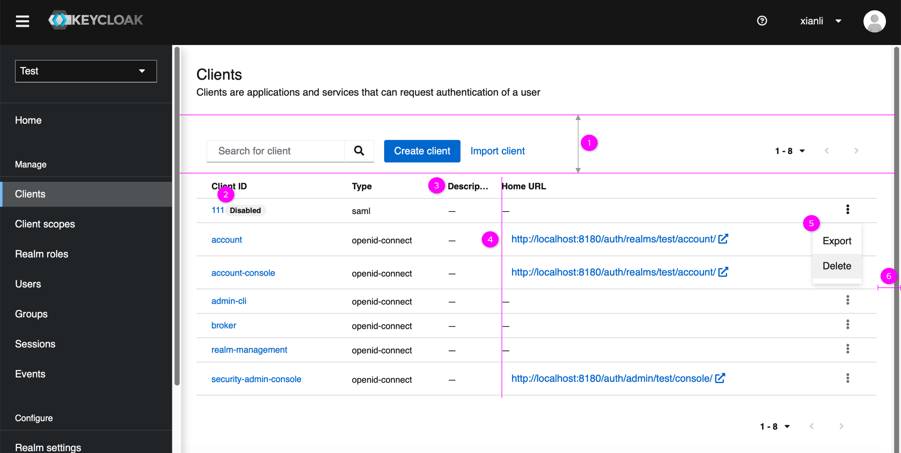 [UX review] Client list screens · Issue #19015 · keycloak/keycloak · GitHub