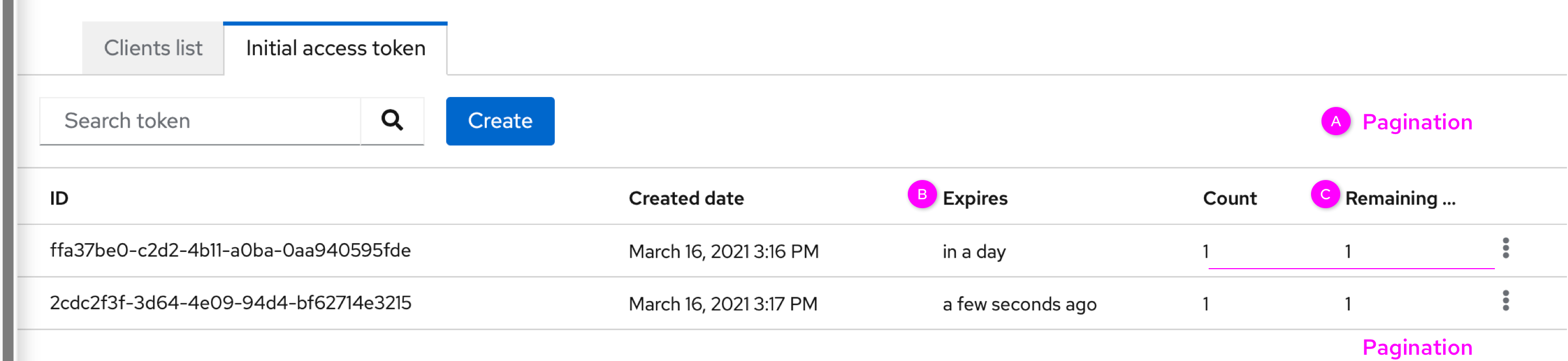[UX review] Client - Initial access token · Issue #19009 · keycloak/keycloak · GitHub