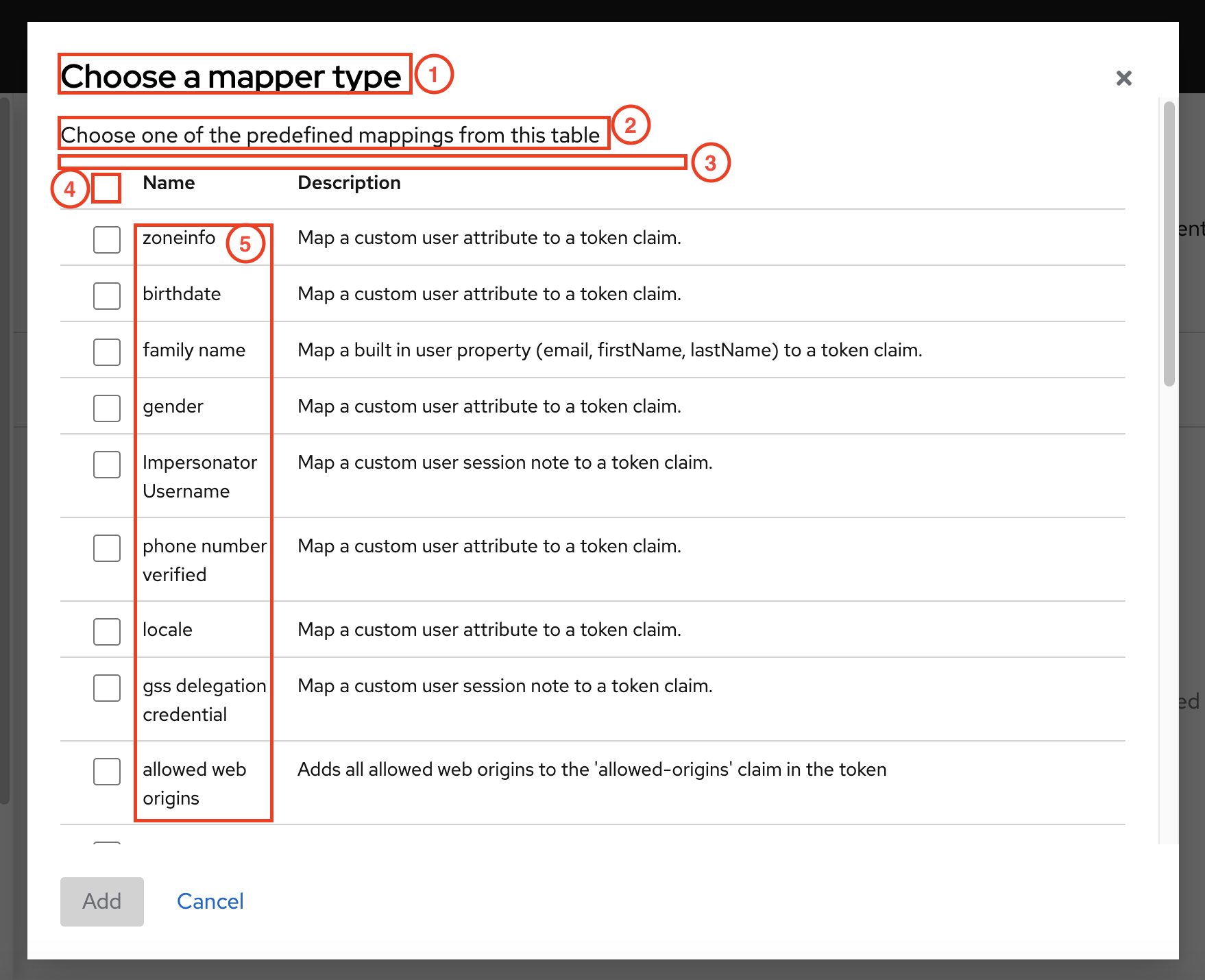 [UX Review] Client scope/mappers/creation-Add predefined mappers · Issue #18993 · keycloak ...
